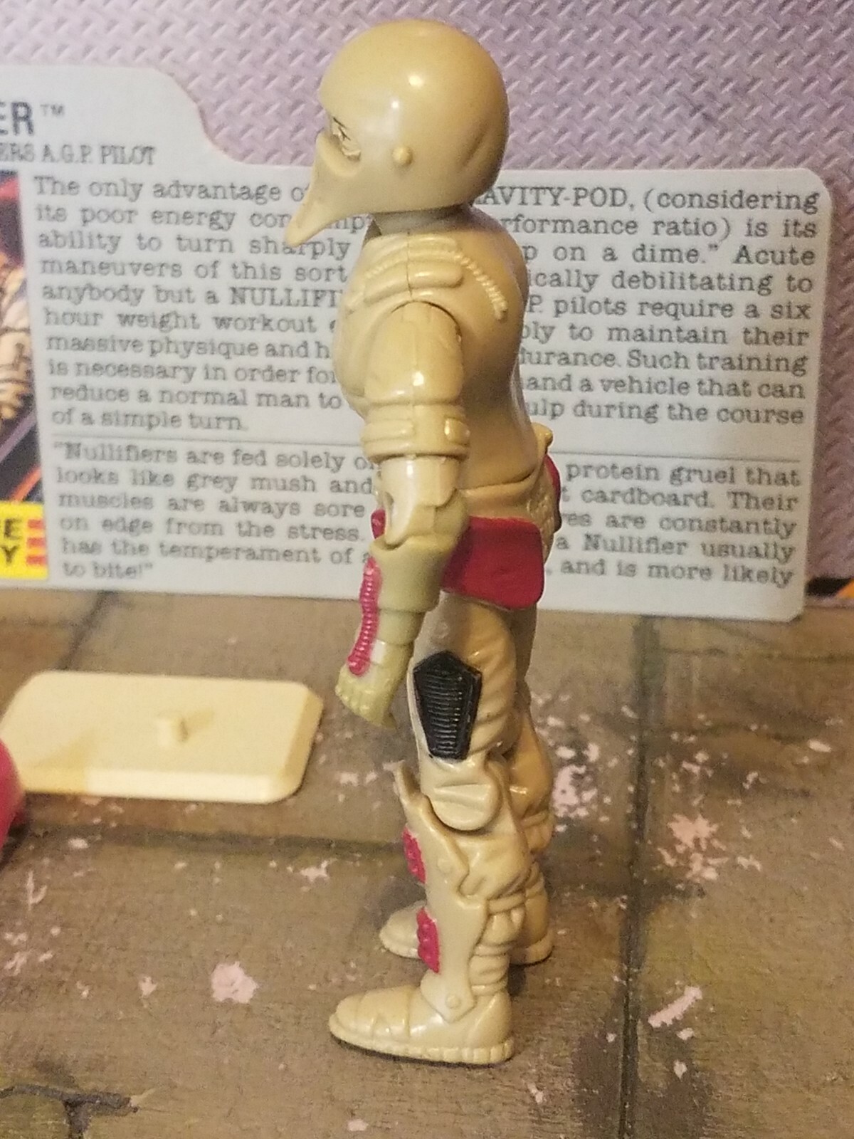 GI JOE ~ 1988 NULLIFIER ~ UNCRACKED & TIGHT ~ 100% & file card DESTROS ...