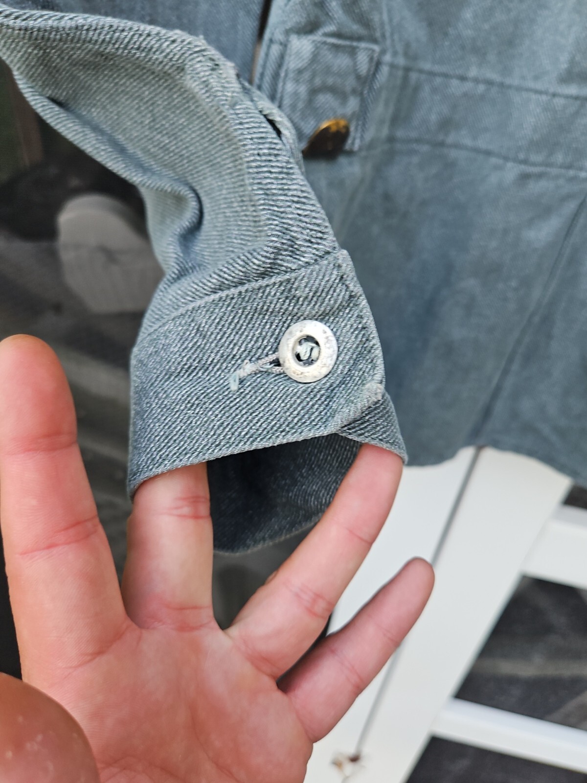 True Vintage 50s 60s Military Prison Denim Uniform Ja… - Gem