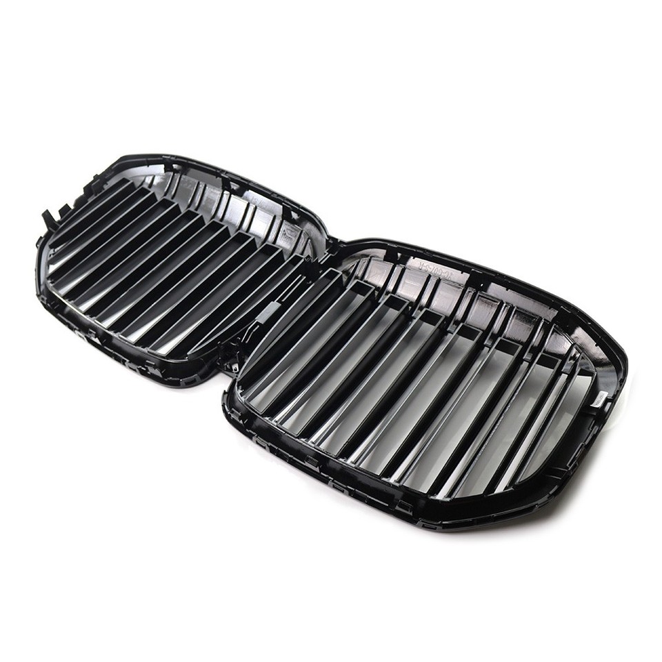 Gloss Black Front Kidney Double Line Grille for BMW X7 G07 2019-2022 ...