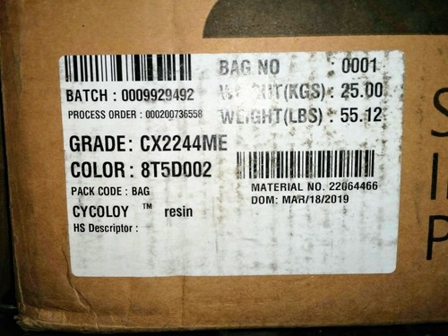 Sabic Plastics CX2244ME CYCOLOY FR Resin Polycarbonate (PC/ABS) High ...