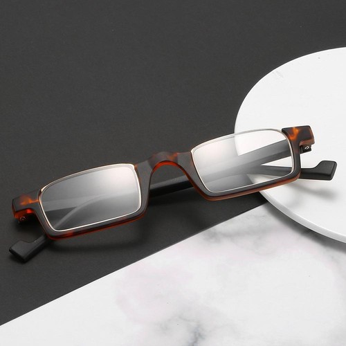Reversal Half Rimless Reading Glasses Rectangular Half Moon Spring ...