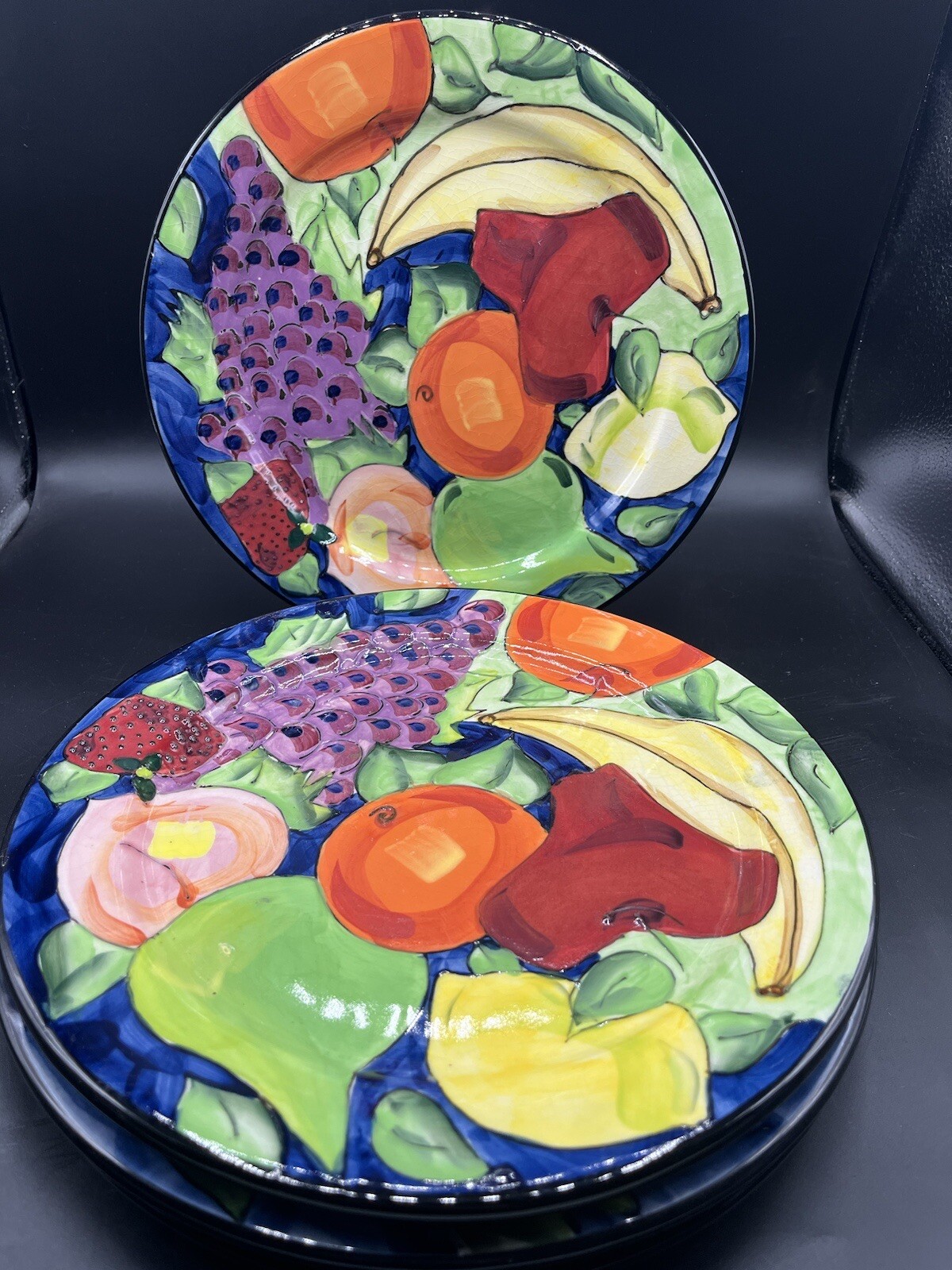Hand Painted Fruit Plates