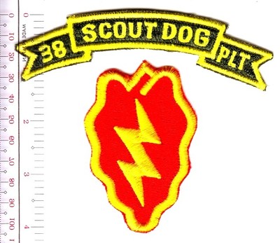 K-9 Vietnam US Army 38th Scout Dog Platoon 25th Infantry Division NO ...