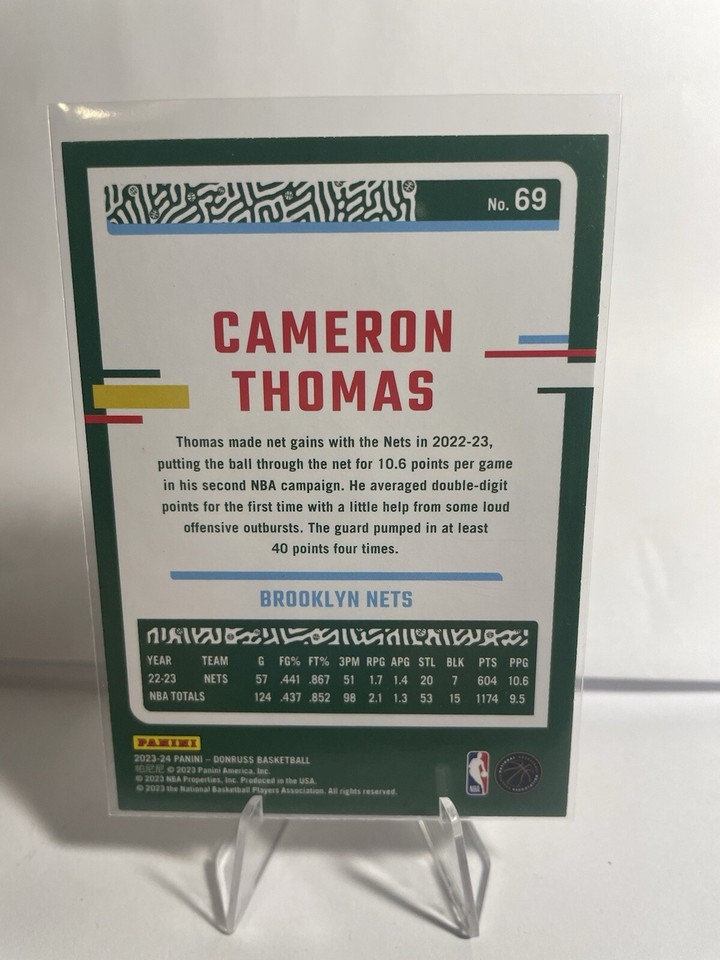 2023 Panini Donruss Cameron Thomas 69 | eBay