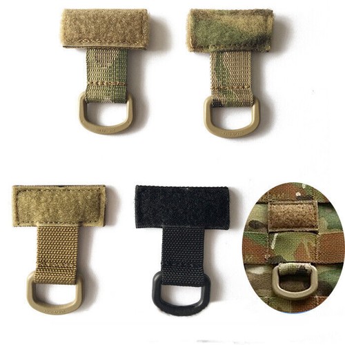 2Pcs T Type Adapter Hook D Ring Loop Buckle for Tactical Vest Bag Molle ...