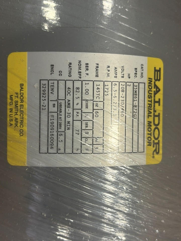 SHAW BOX MOTOR 32992521 Hoist Motor 208-230/460VAC 3ph 2HP | eBay