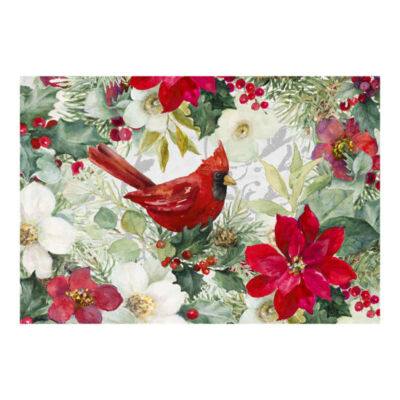 Olivia's Home - 22" x 32" Accent Rug - Christmas Colors & Cardinal | eBay