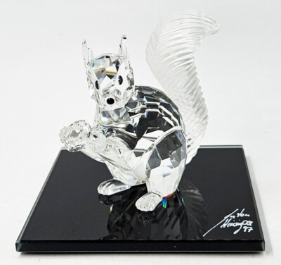 Swarovski Crystal Squirrel Figurine w/box 10th Anniversary Edition ...