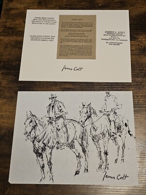 James Colt Western Cowboys Sketching (160) | eBay
