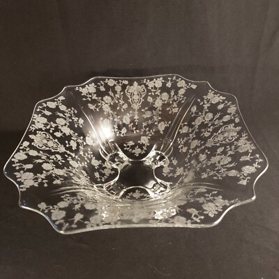 Cambridge Rose Point Footed Bowl | eBay