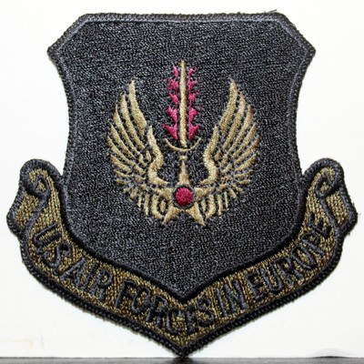 USAF Air Forces in Europe USAFE Insignia Badge Crest Patch Subdued V 3 ...