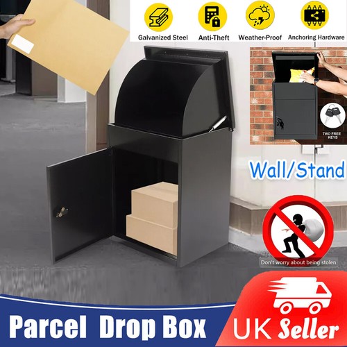 Extra Large Outdoor Parcel Secure Box Lockable Package Delivery Drop ...