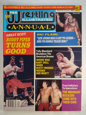 Pro Wrestling Illustrated Annual Spring 1987 Magazine Misty Blue Roddy ...