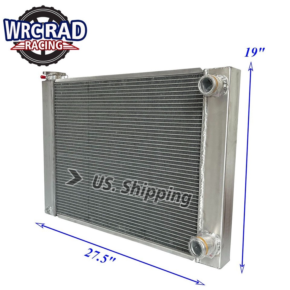 Universal Aluminum Performance Radiator For 27.5" x 19" Chevy Double ...