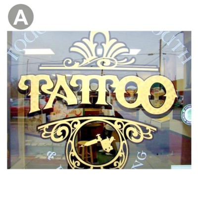 Tattoo Studio Window Stickers Wall Decal Vinyl Art Advertising Retail ...