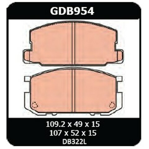 For Toyota Corolla AE71 Panel Van 1983-1984 TRW Front Disc Brake Pads ...