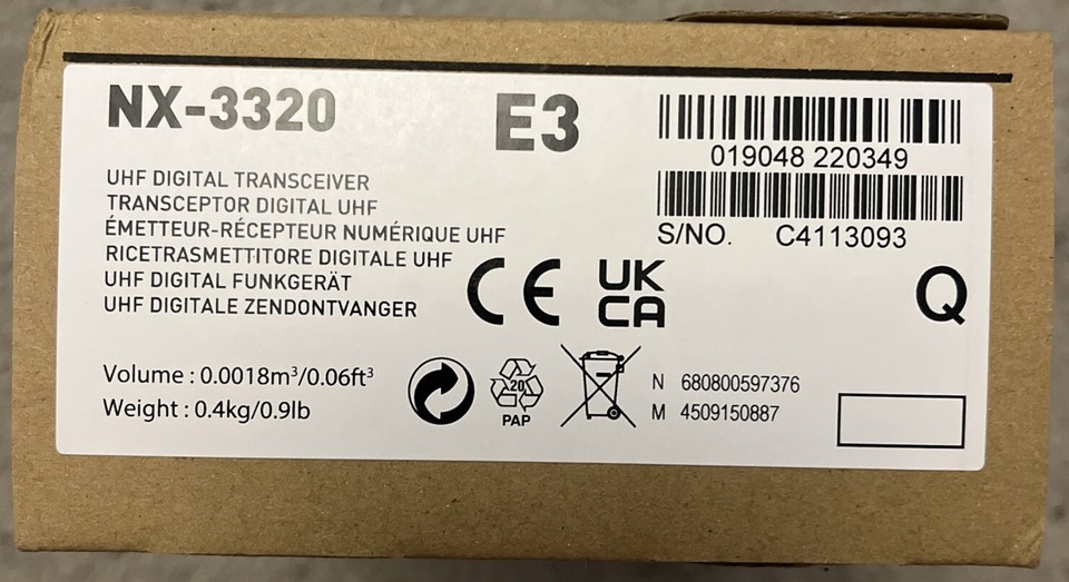 Kenwood NX-3320 E3 Radio Bare Unit - No Antenna Or Battery NEW | eBay UK