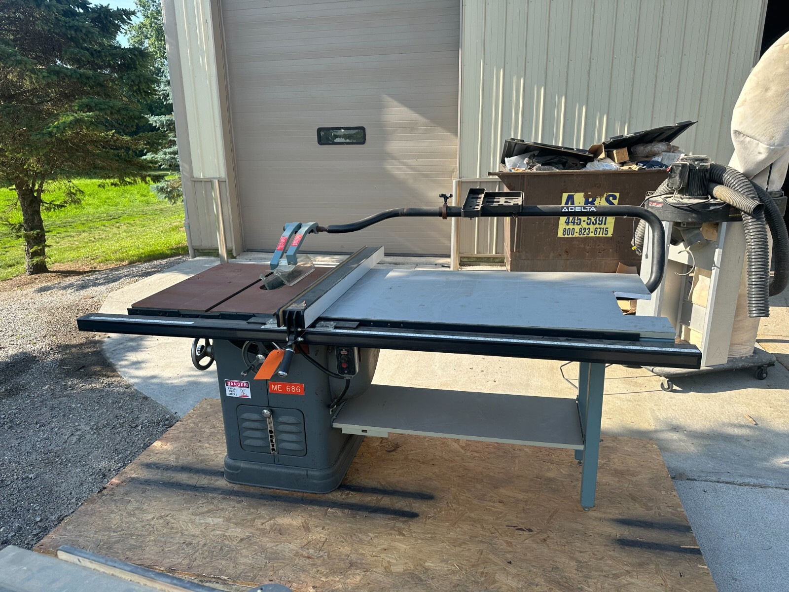 Delta Unisaw Table Saw , 34-450, 1-1/2hp, SN-40-7118, 220/440v, 3-PHASE ...