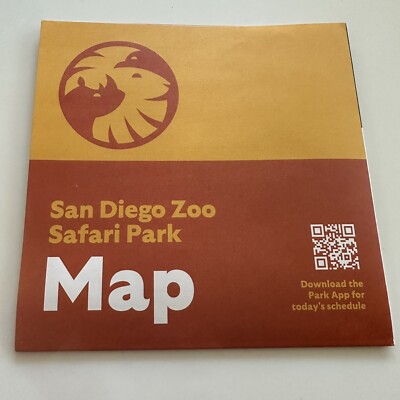 San Diego Zoo Safari Park Guide Map - 2023 | eBay