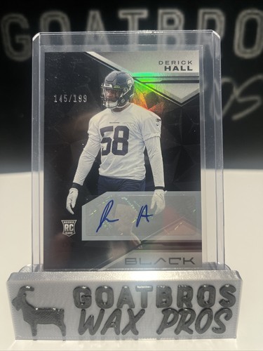 Derick Hall 2023 Panini BLACK Auto Autograph RC Seattle Seahawks /199 | eBay