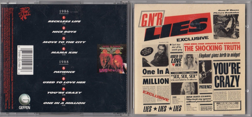 Guns N Roses - G N R Lies (CD, 1990) GEFFEN | eBay