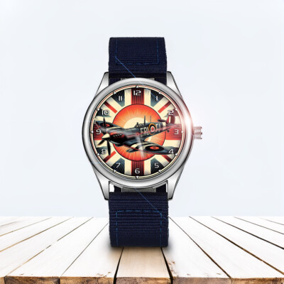 Union Jack Spitfire WW2 Art Trendy Unisex 38mm Dial Wrist Watch | eBay ...