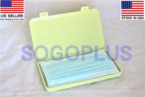 Face Mask Storage Case Box Holder Container Portable * GREEN * USA ...