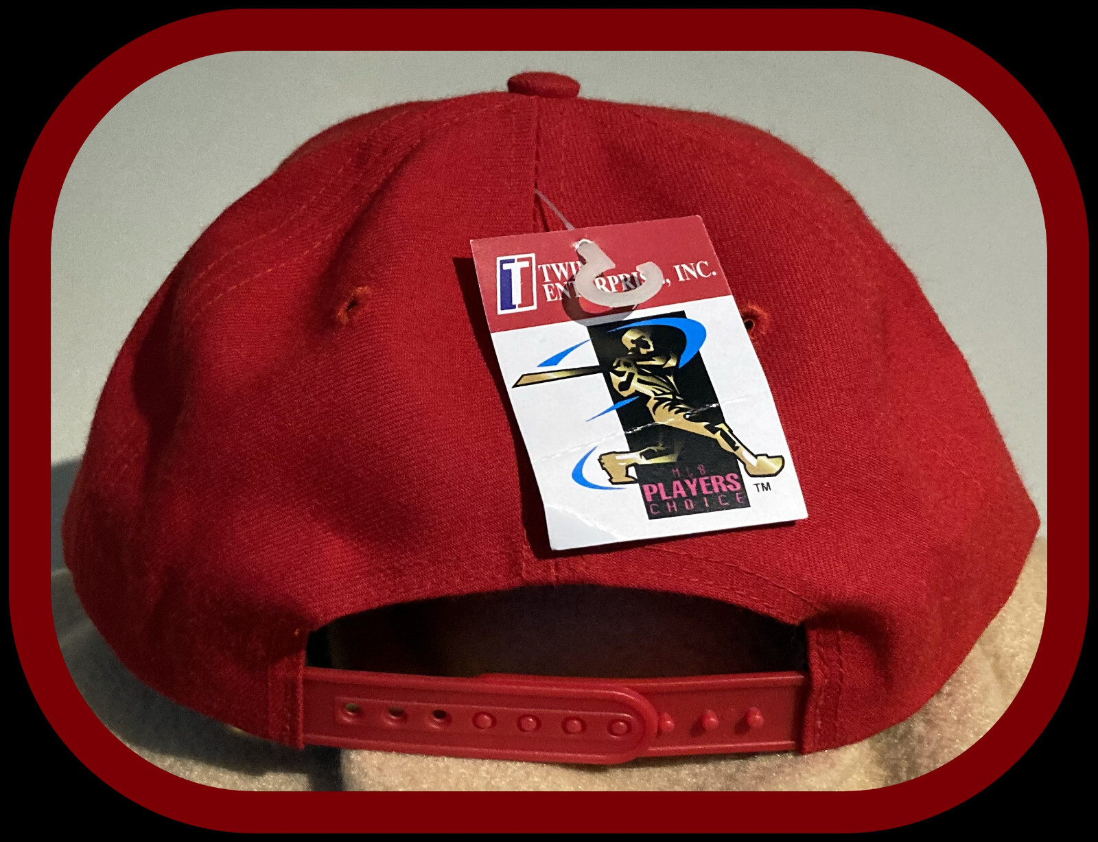 VINTAGE CINCINNATI REDS BARRY LARKIN SIGNATURE SERIES SNAPBACK CAP ...