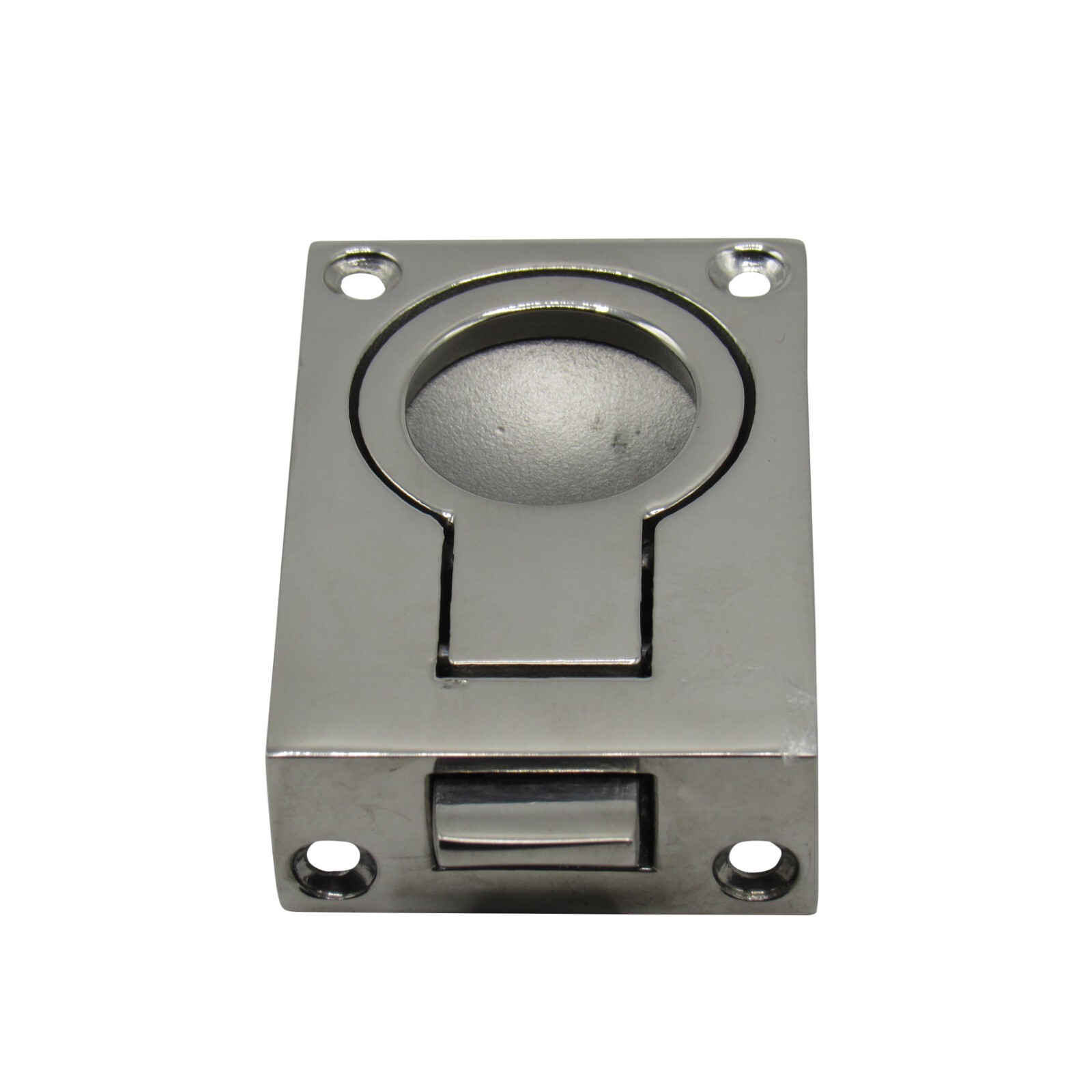 Flush Lifting Ring Pull Handle with Catch 60MM x 41MM (Stainless Steel ...