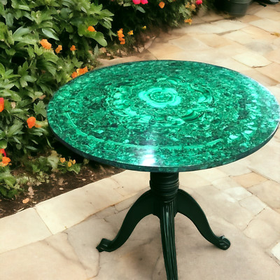 Malachite Round Table Top, Handmade Dining Table, Luxry Coffee Table ...