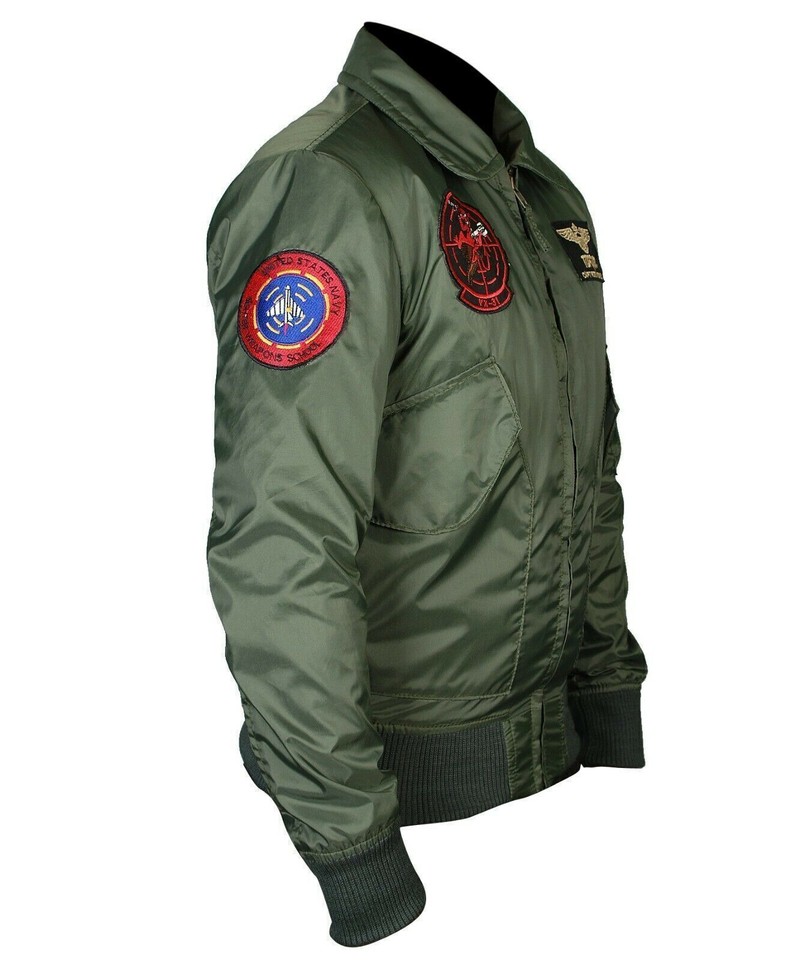 Tom Cruise Top Gun Maverick Flight Bomber Jacket Jet Pilot Jacket | eBay