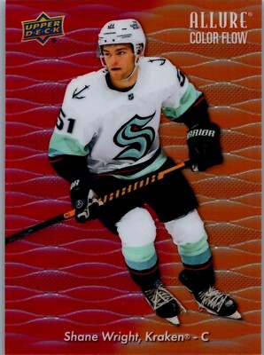 2023-24 Upper Deck Allure - Color Flow Red Orange #CF-11 Shane Wright ...