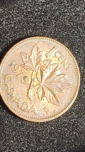 EXTREMELY RARE COIN 1979 DDO FOLDED EDGE UNCLEANED CANADIAN PENNY ...