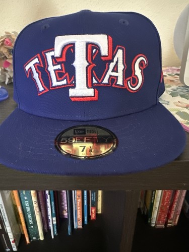 Texas "TETAS" Rangers New Era Overlap Hat RARE!!! 7 7/8 | eBay