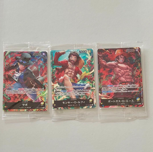 ONE PIECE Card Luffy Sabo Ace ST13-001 002 003 Seven Eleven PROMO ...