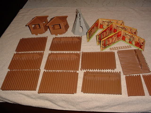 VINTAGE 1968 Marx Carry-All Action WILD WEST Fort Play Set | eBay