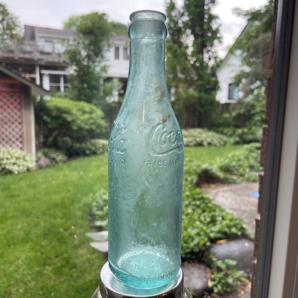 Coca-Cola Canada Aqua Blue Coke Bottle Antique c1900s Rare Bottom ...