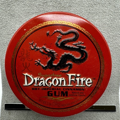 Vintage Dragon Fire Gum Empty Tin Embossed Lid | eBay