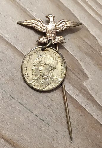 Antique 1904 St Louis Worlds Fair Eagle Stickpin & Medal SOUVENIR $ no ...