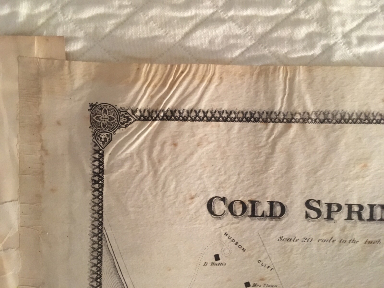 Cold Spring 1867 Steel Engraved Map by F.W. Beers | eBay