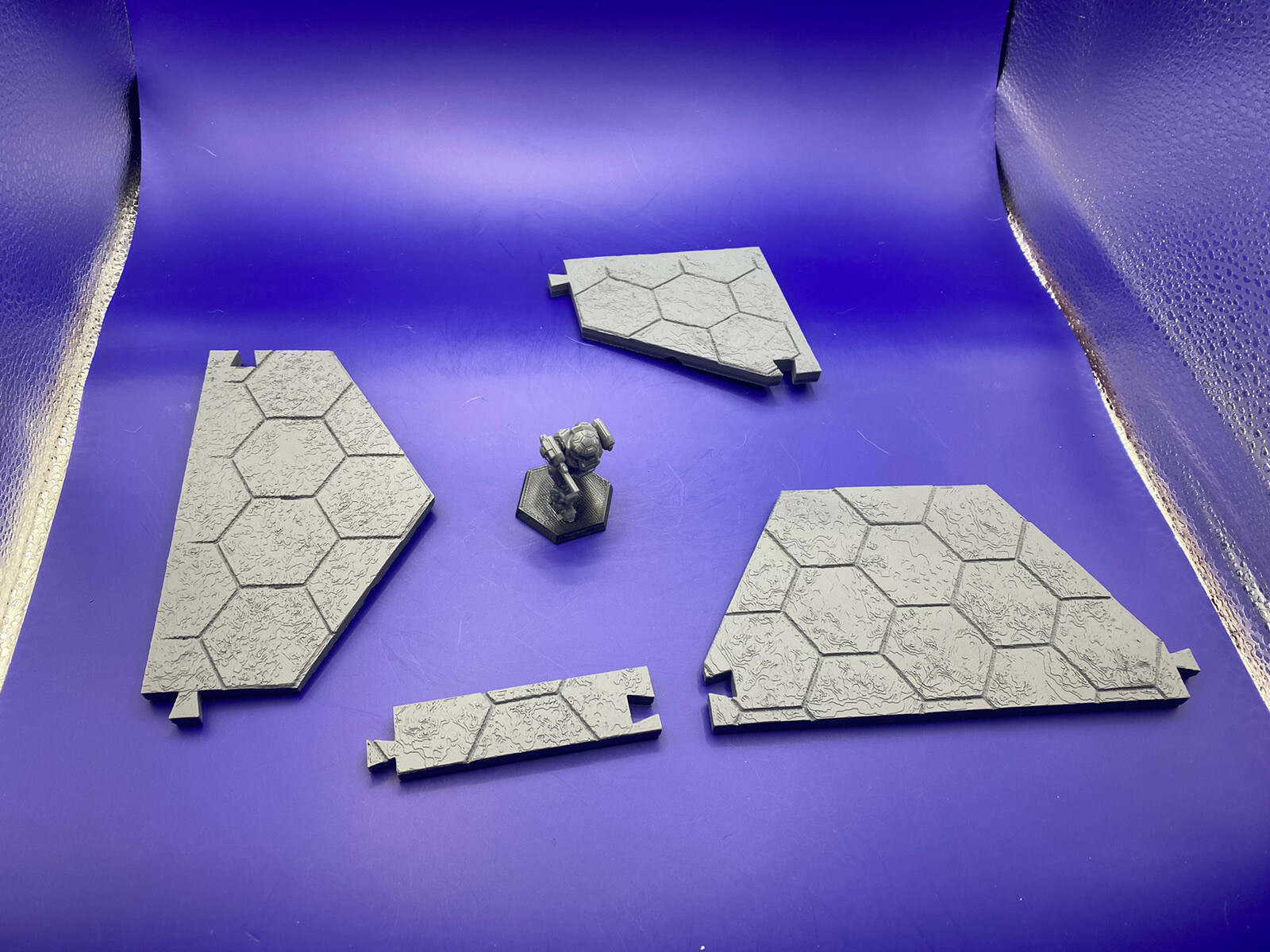Battletech Compatible - Badlands 3D Terrain Hex Map - 25 tiles x 23 ...