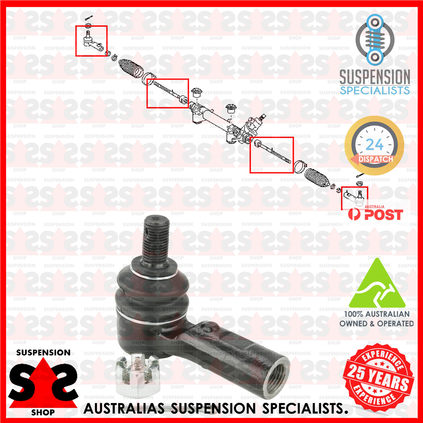 Front Axle Tie Rod End Suit TOYOTA Hilux Viii Pickup (_N1_) 2.7 (TGN111 ...