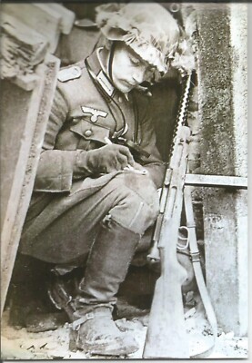 WW II Photo German ---- Soldier with Beretta Modello 38 Machine Gun | eBay