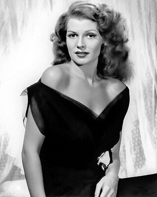 Black & White Picture of Actress RITA HAYWORTH Retro Vintage Poster ...