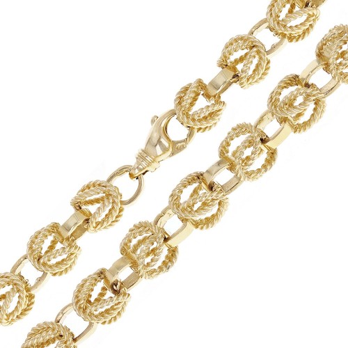 14k Yellow Gold Solid Turkish Style Chain Necklace 26" 9mm 138 grams | eBay
