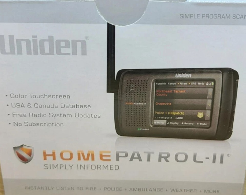 Uniden HomePatrol-II HP2 Digital Police Scanner Self Program APCO 25 ...
