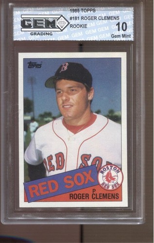 1985 Roger Clemens Topps #181 Gem Mint 10 RC Rookie Red Sox Yankees | eBay