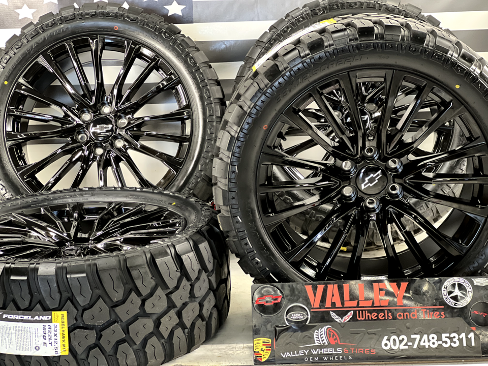 22" CHEVY SILVERADO TAHOE GMC 1500 Z71 TRAILBOSS RIMS/TIRES OFFROAD ...