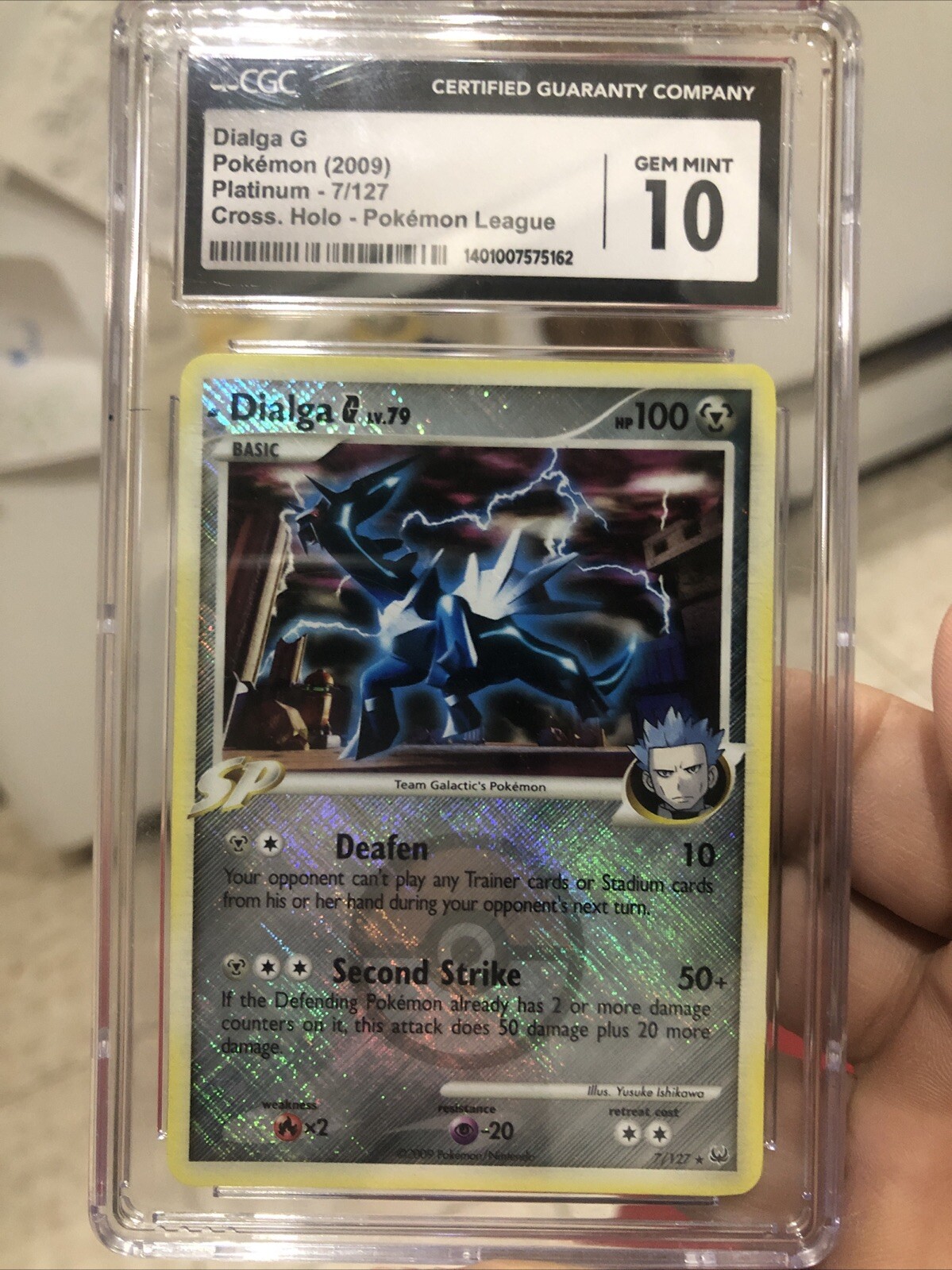 2009 Pokémon Dialga G Platinum 7/127 Gem Mint CGC 10 Holo Pokemon ...