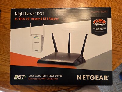 NEW - NETGEAR NIGHTHAWK AC1900 DST ROUTER R7300 & DST ADAPTER | eBay